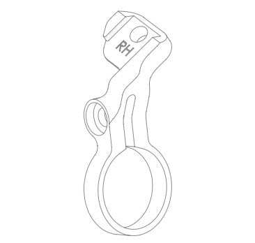 Suporte Sram AXS POD para HOPE Tech 3/XCR Câmbio direito Prata ...